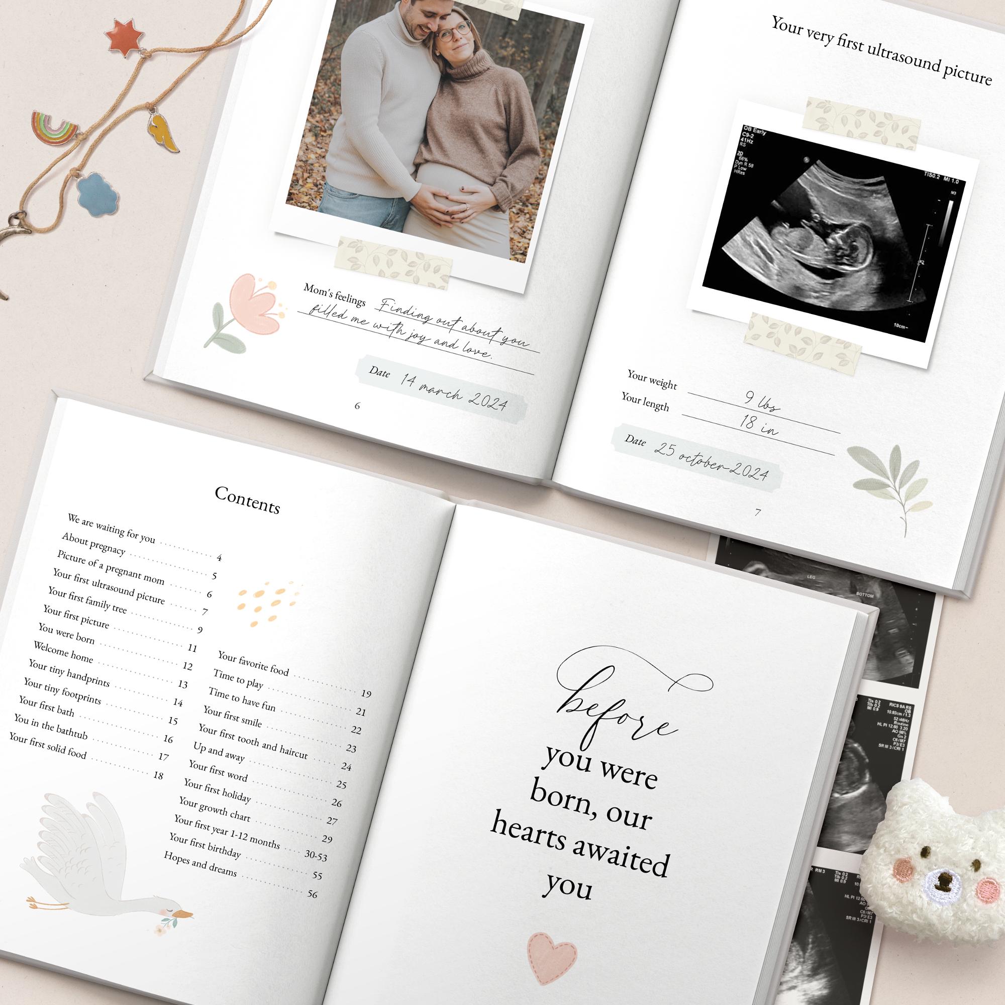 The Story of You - Baby's First Year Book. Personalized Memory Journal ...