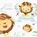 Cute Lion. Watercolor Little Animal Clipart Cub Boy Kid | Etsy