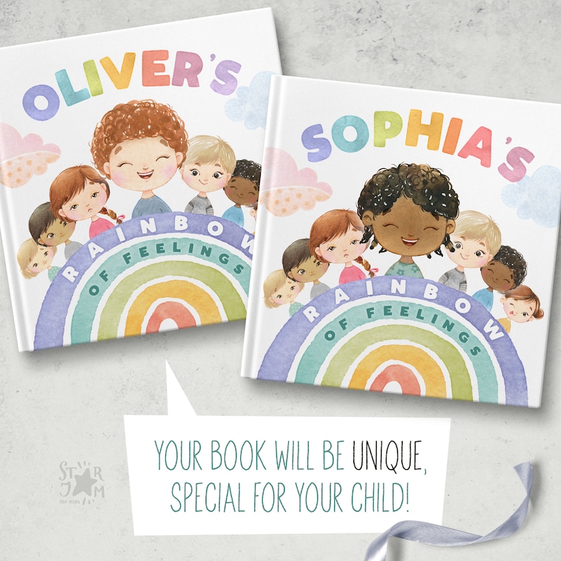 Personalised Book of Feelings. Gift for Baby, Educational Book ...