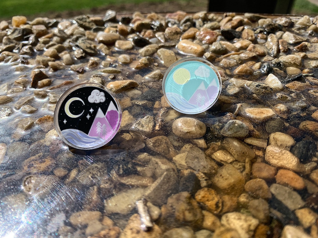 Wilderness Acrylic Pins - Etsy