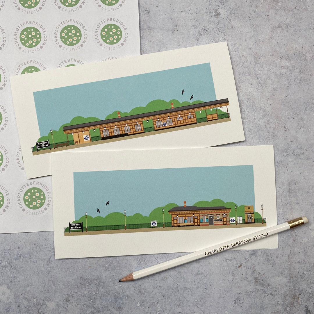 Hanwell Station Illustrated Cards - Etsy