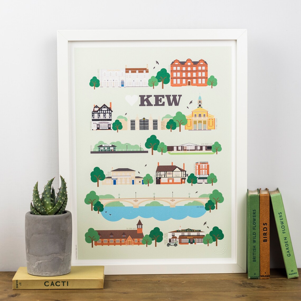 Kew Illustrated Print - Etsy