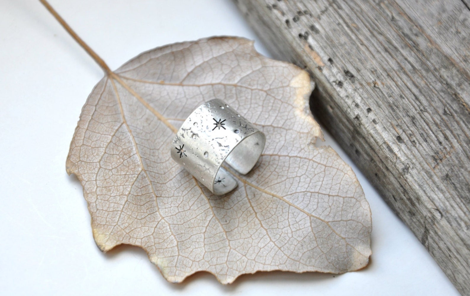 Stars at Night Ring From Silver or Brass Space Galaxy Jewelry - Etsy