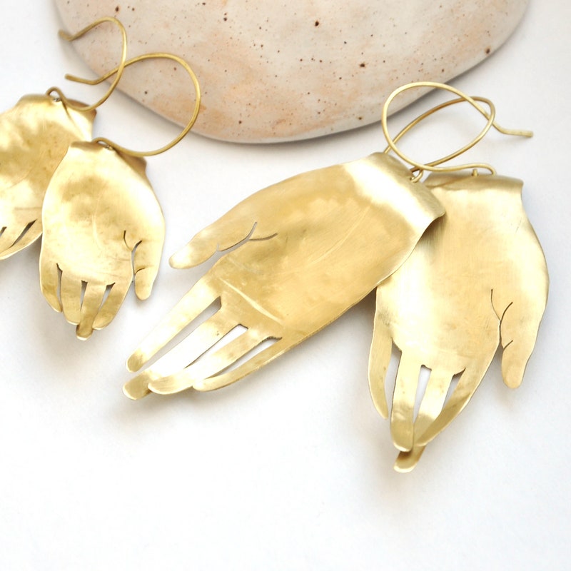 Hand Earrings - Etsy