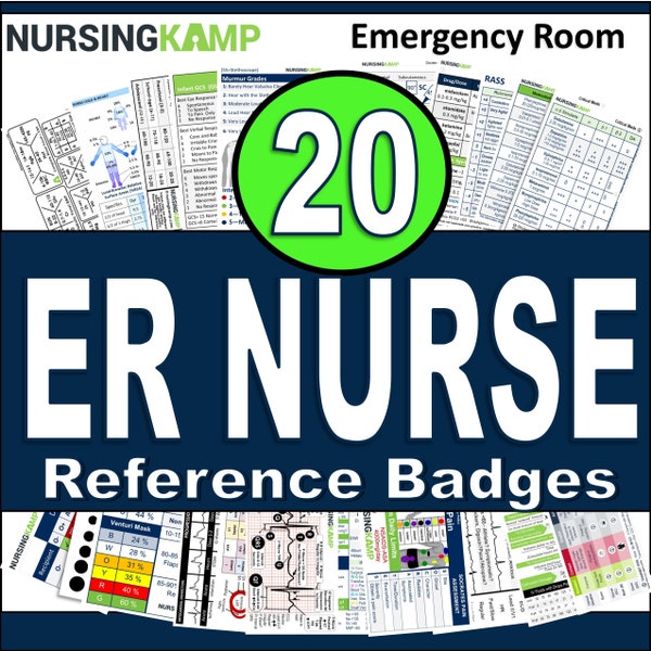 Medical Badge Reference Cards - Etsy
