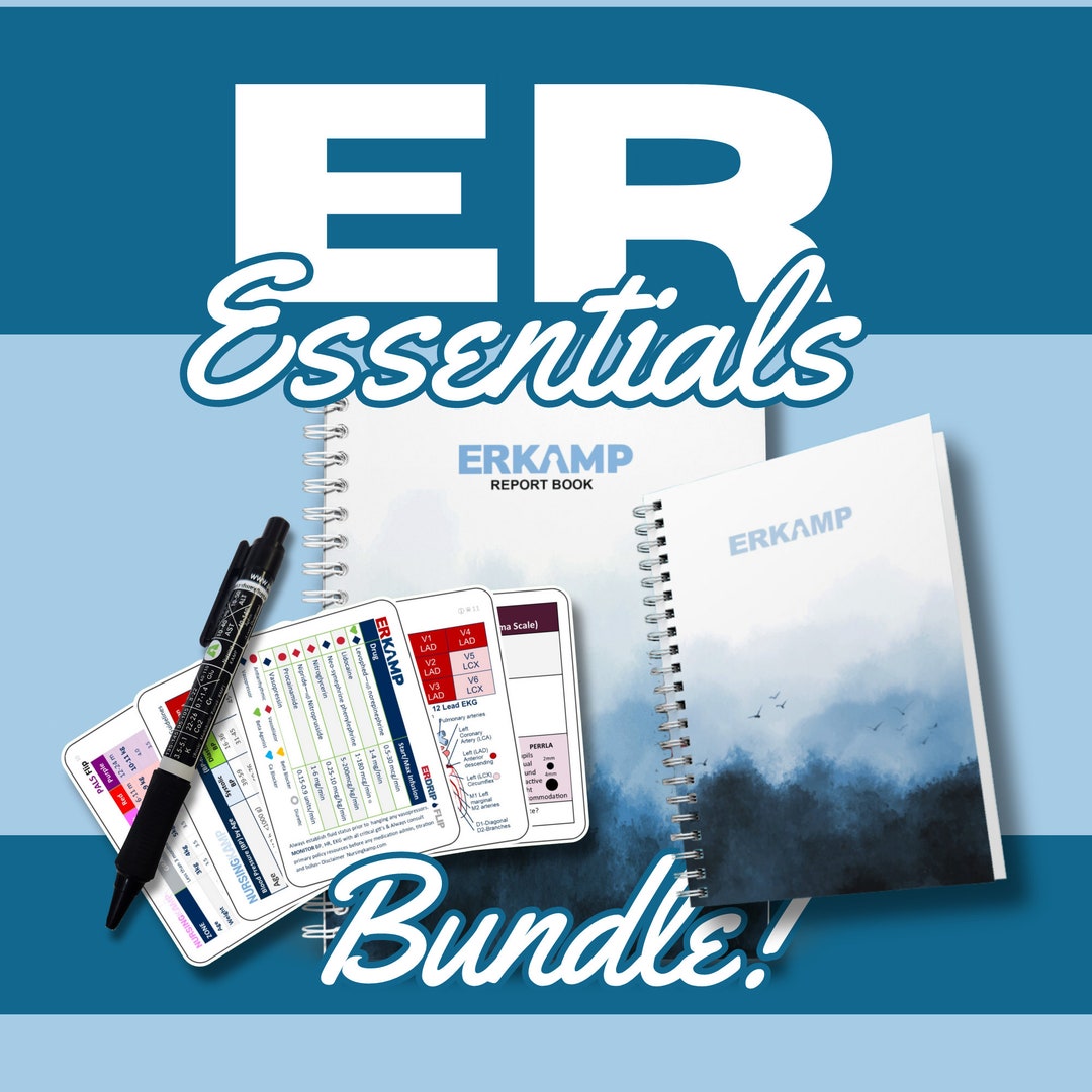 ER Emergency Room Essential Bundle Nurse Labs Waterproof Fits in Scrub ...