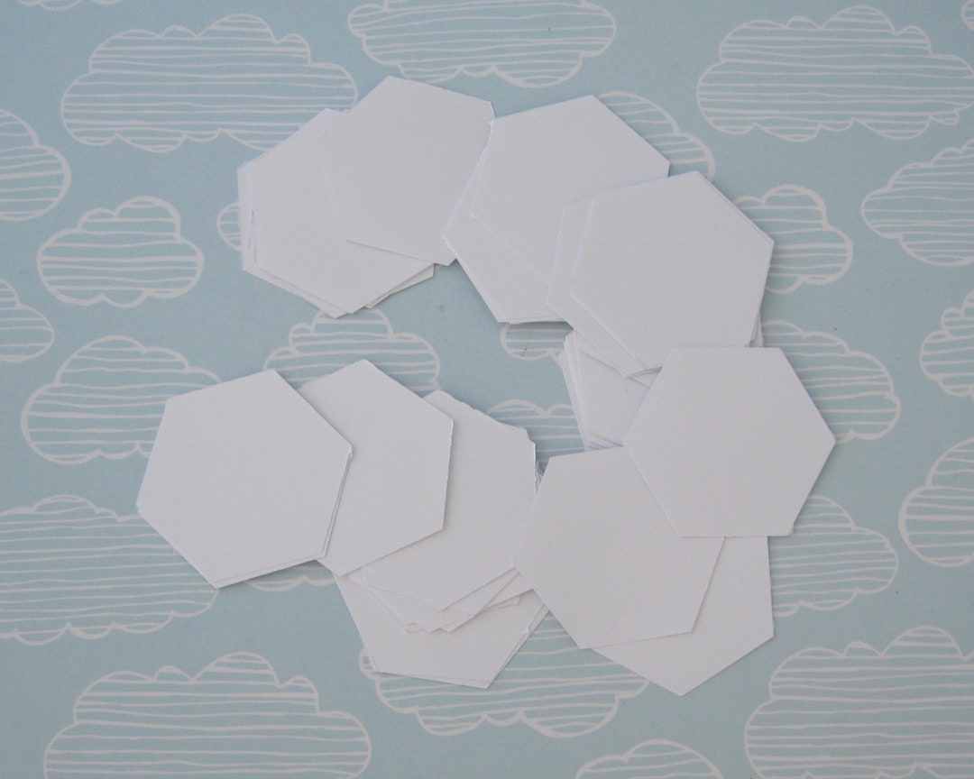 1 Inch Hexagon Paper Pieces - Pre Cut Pieces - Epp Templates ...