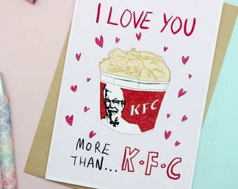 Kfc Birthday Card - Etsy UK