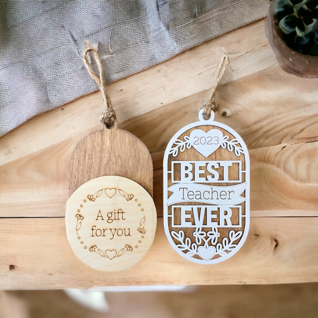 Best Teacher Ever Gift Card Holder / Teacher Gift / Teacher ...