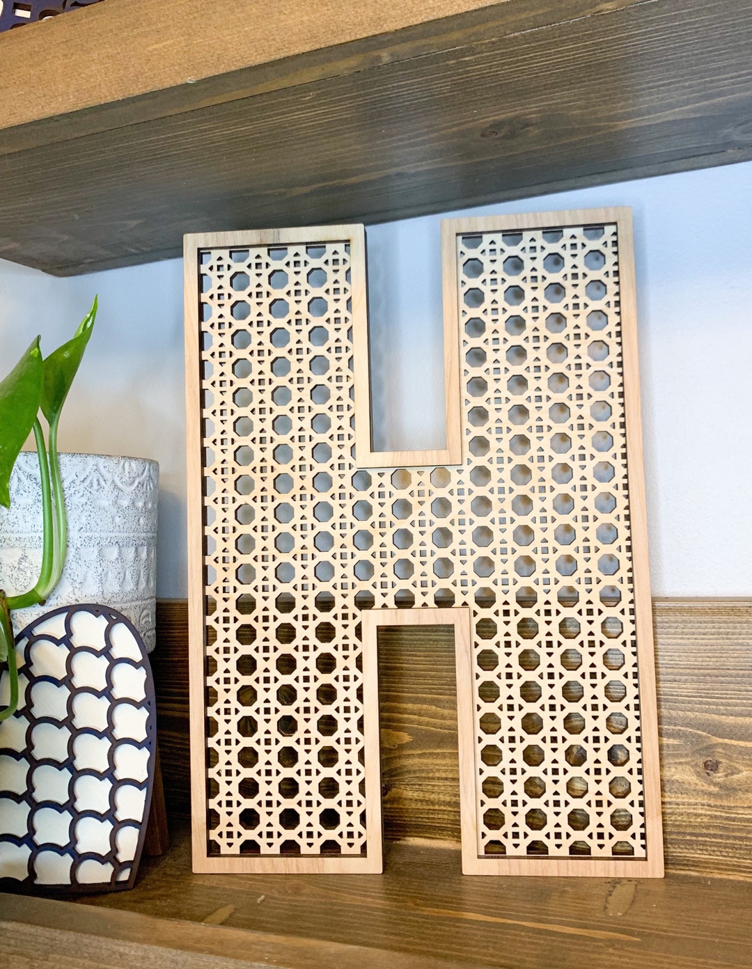 Cane Letters / Rattan Letters / Wicker Letters / Nursery Decor / Boho ...