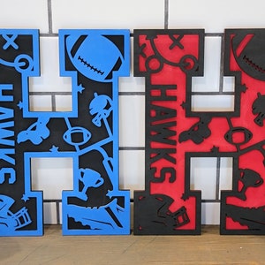 Football Stadium Series Letters & Numbers / Team Spirit / Kids Sports ...