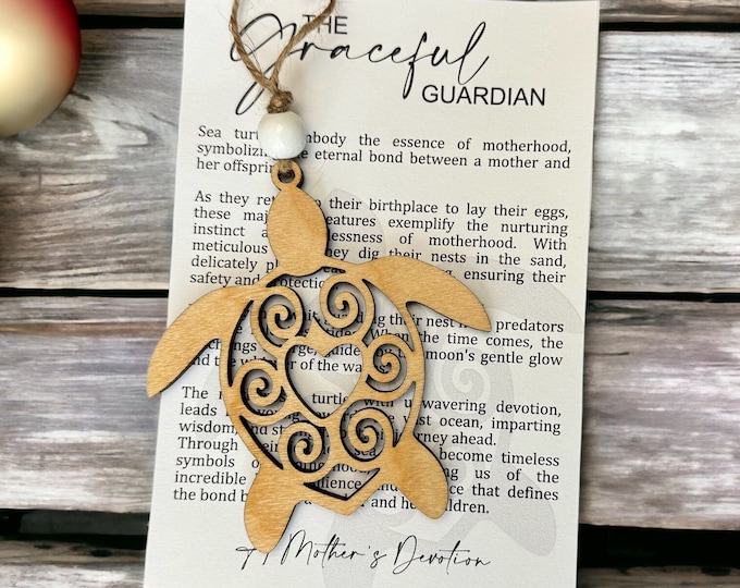 The Story of the Graceful Guardian Ornament / Sea Turtle / Gift / Mom ...