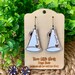 Personalized Cheer Megaphone Earrings / Engraved Wooden Earrings ...
