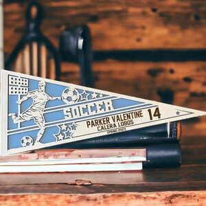 Custom Sports Pennants / Team Gift / Baseball/ Football / Soccer ...