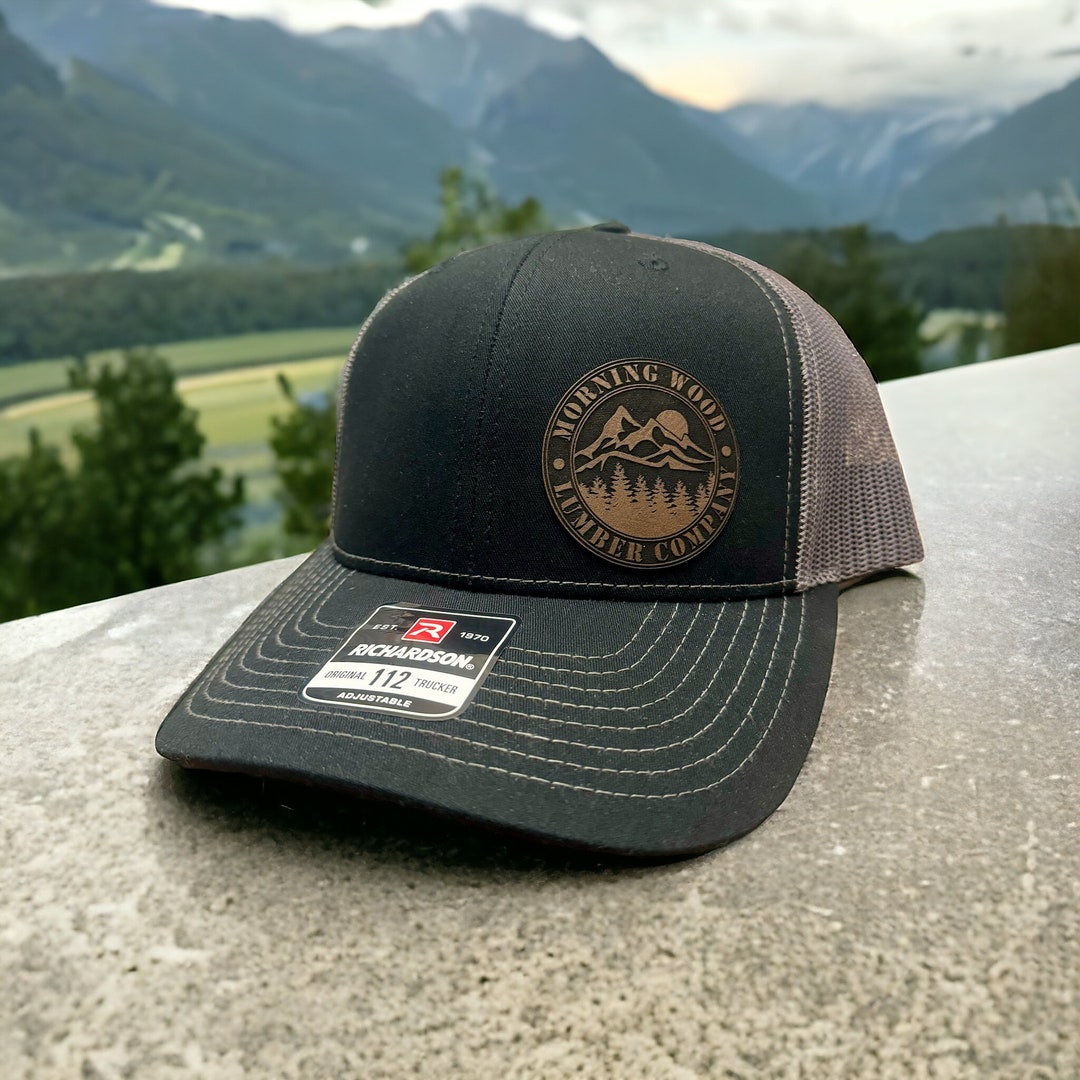 Morning Wood Lumber Company / Leatherette / Logo Hats / Laser Engraved ...
