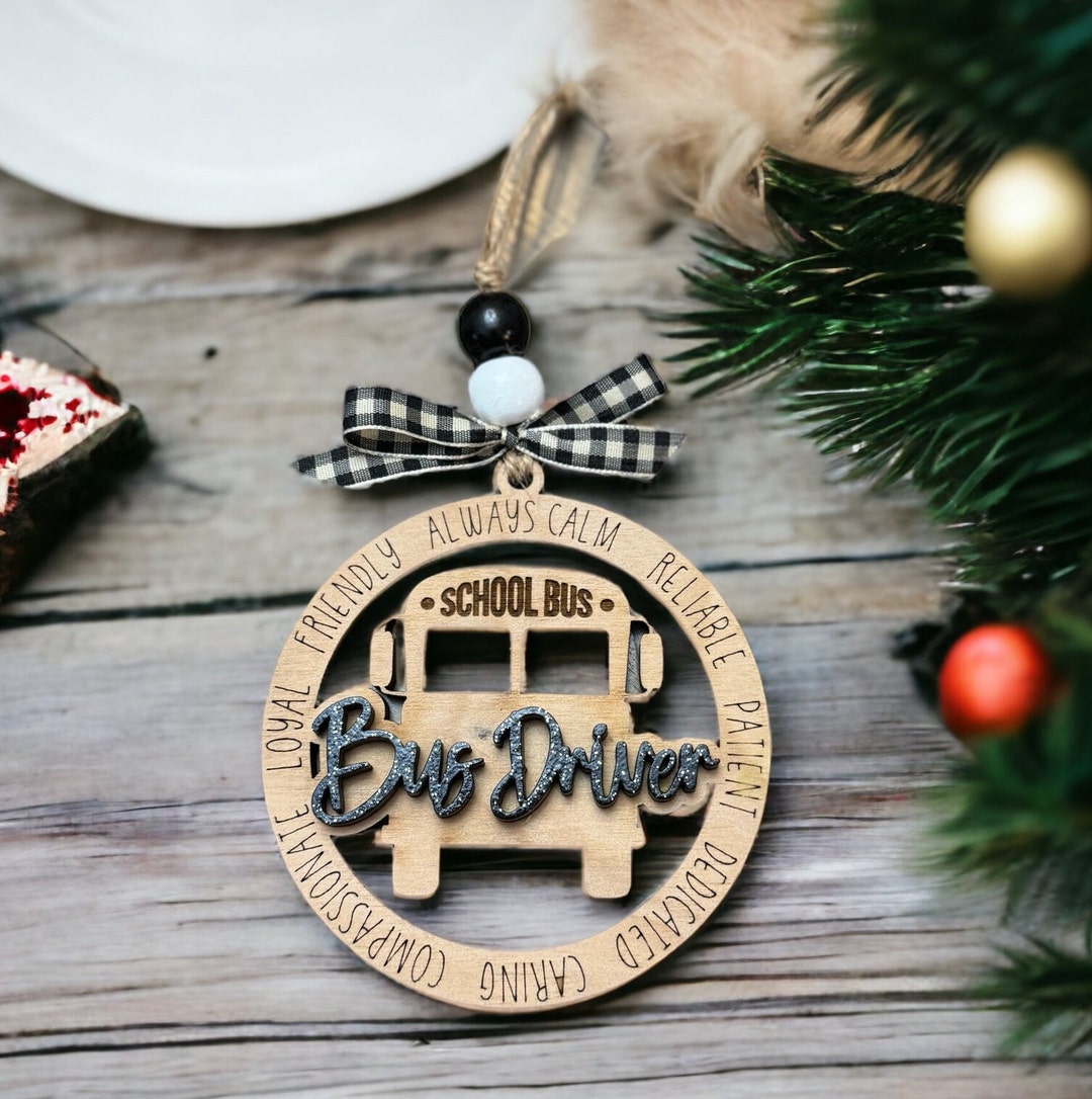 Custom Bus Driver Ornament / Bus Driver / School / Bus Driver Gift ...