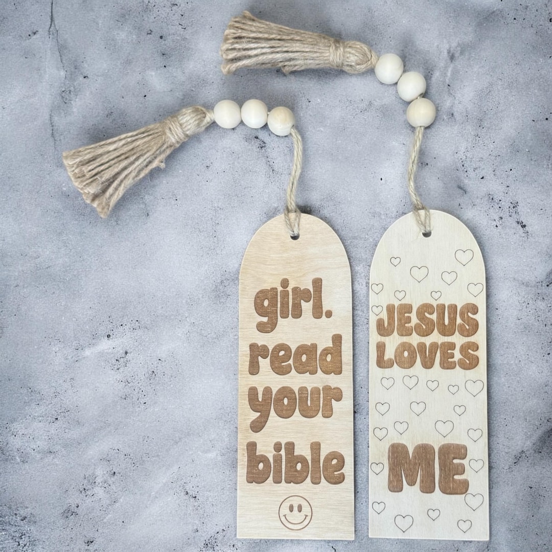 Bible Bookmarks / Girl Read Your Bible / Jesus Loves Me / Hearts ...