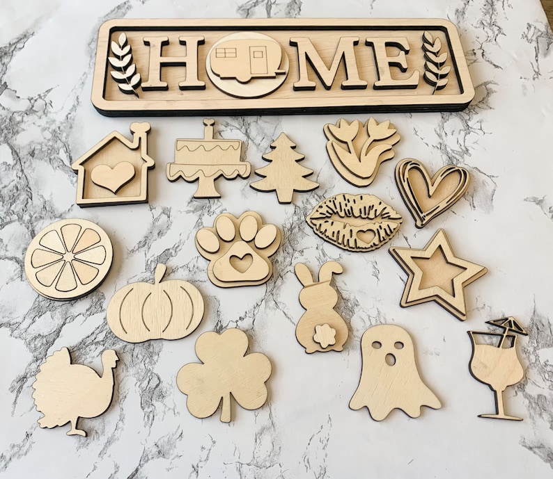 Interchangeable Sign DIY / Holiday Sign / DIY Sign Kit / Paint | Etsy