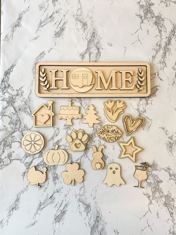 Interchangeable Sign DIY / Holiday Sign / DIY Sign Kit / Paint | Etsy