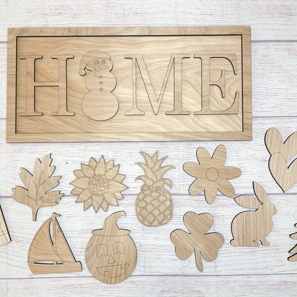 Interchangeable Home Sign - Etsy