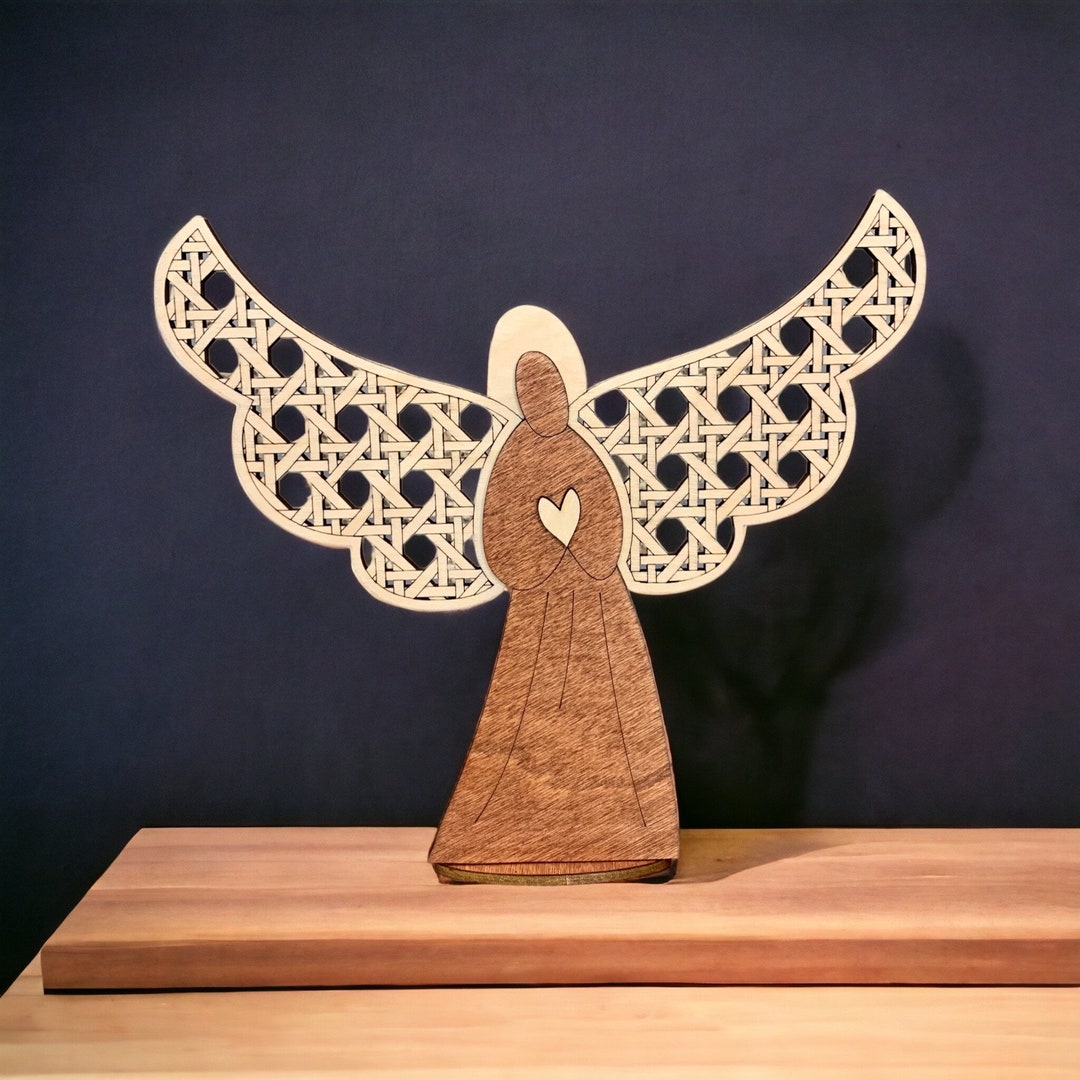Cane Weave Inspired Angel / Cane Weave / Angel / Heart / Remembrance ...