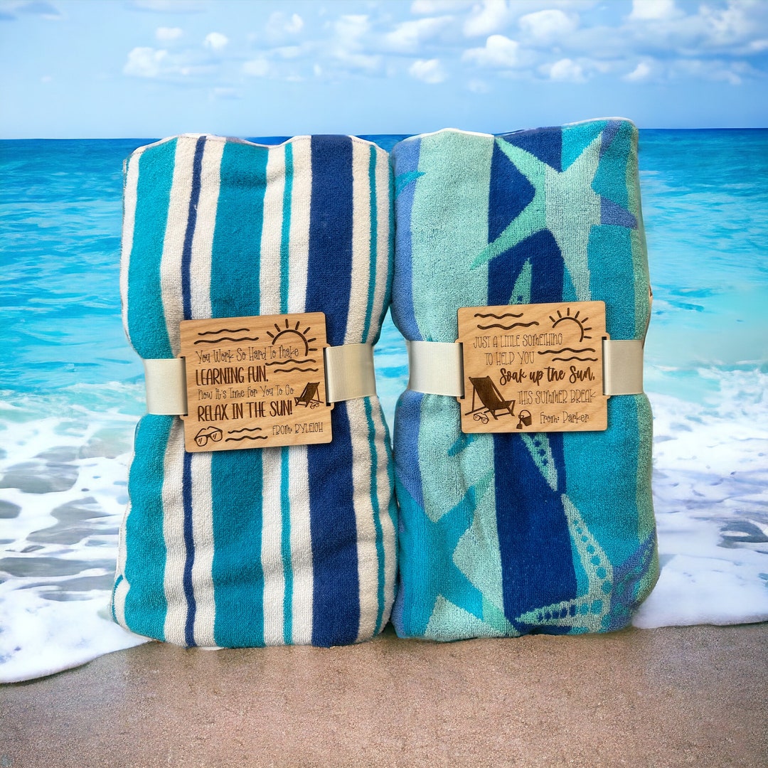 Teacher's Appreciation / Beach Towel Tag / Beach / Teacher / End of ...