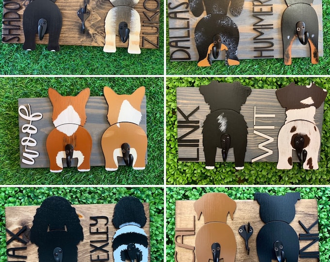 Dog Leash Hook / 2 Dogs / Dog Gear / Multiple Leash Holder / Dog Hook ...