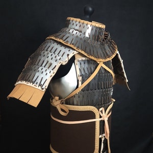 Full Set. Mongol/ Jurchen Lamellar + Helmet + Face Protection ...