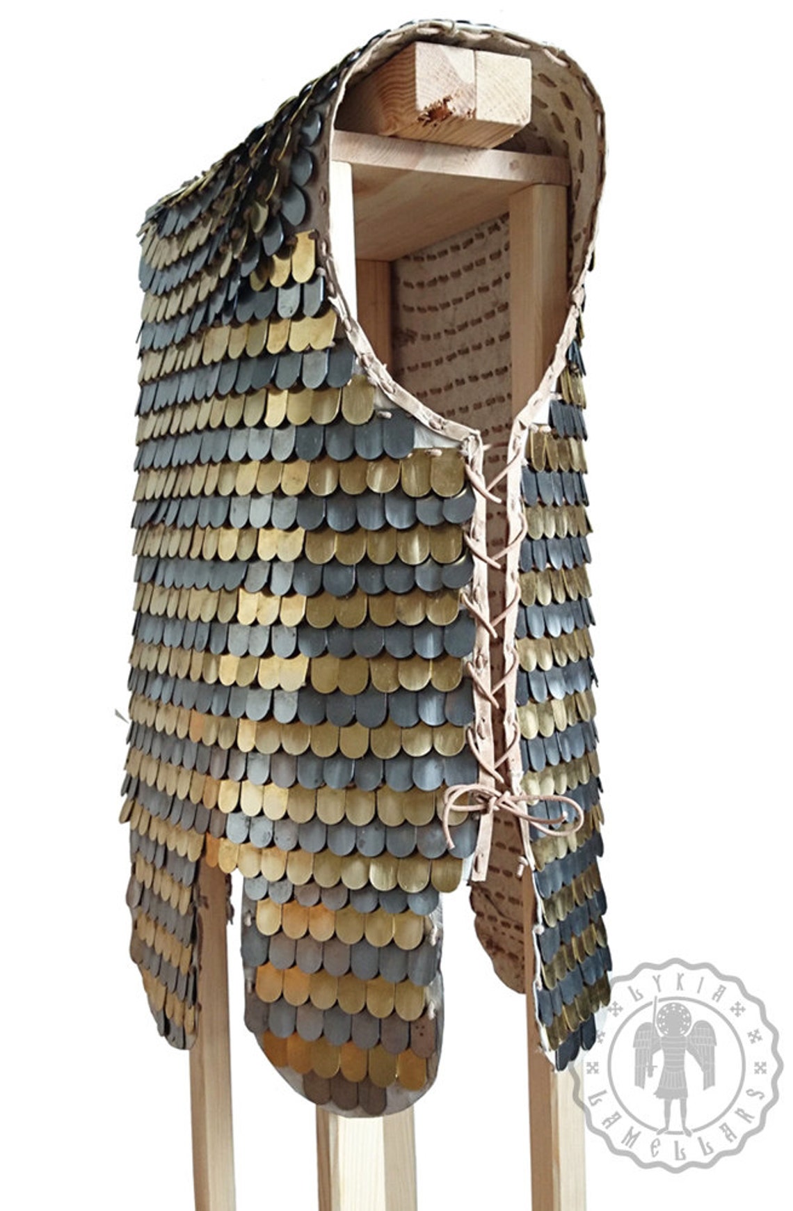 Scale armor brass/steel | Etsy