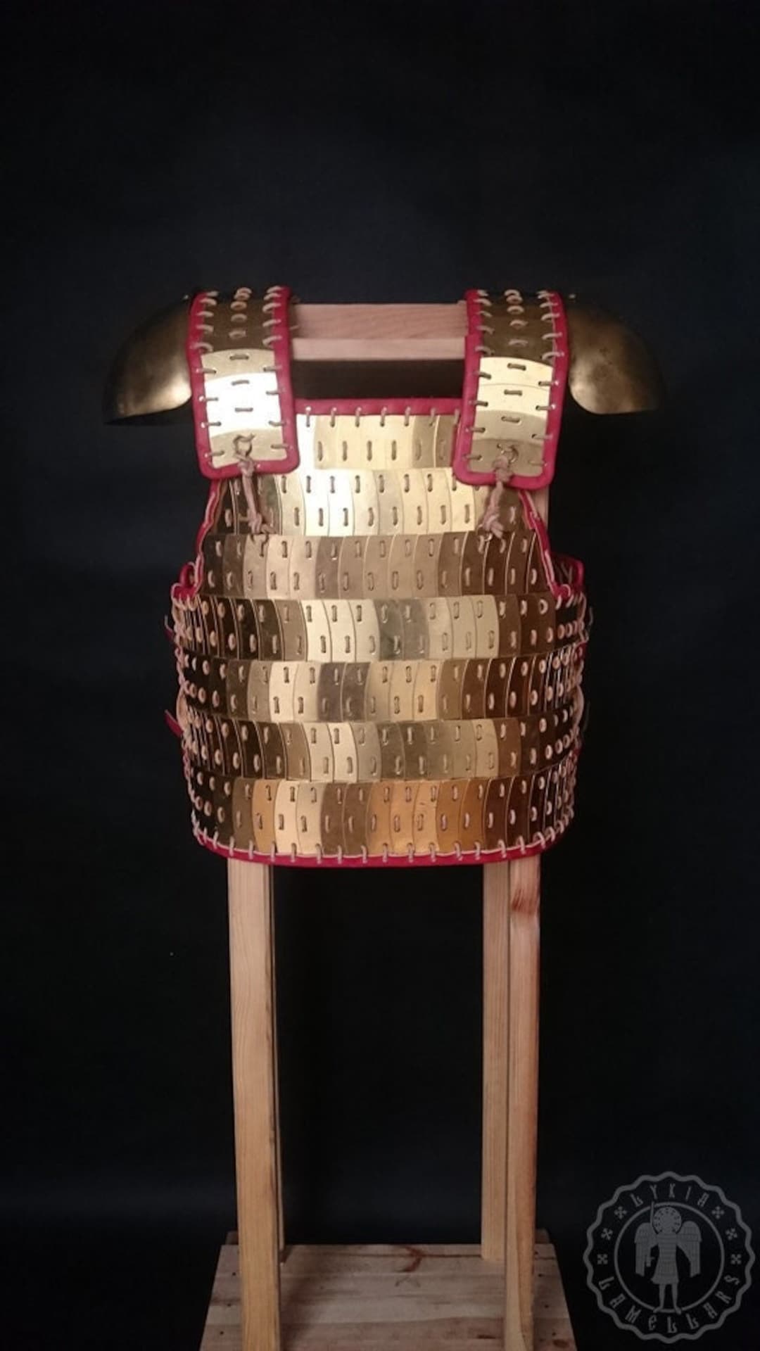 Lamellar Brass Armour. Roman Ancient Armor. With Pauldrons. - Etsy