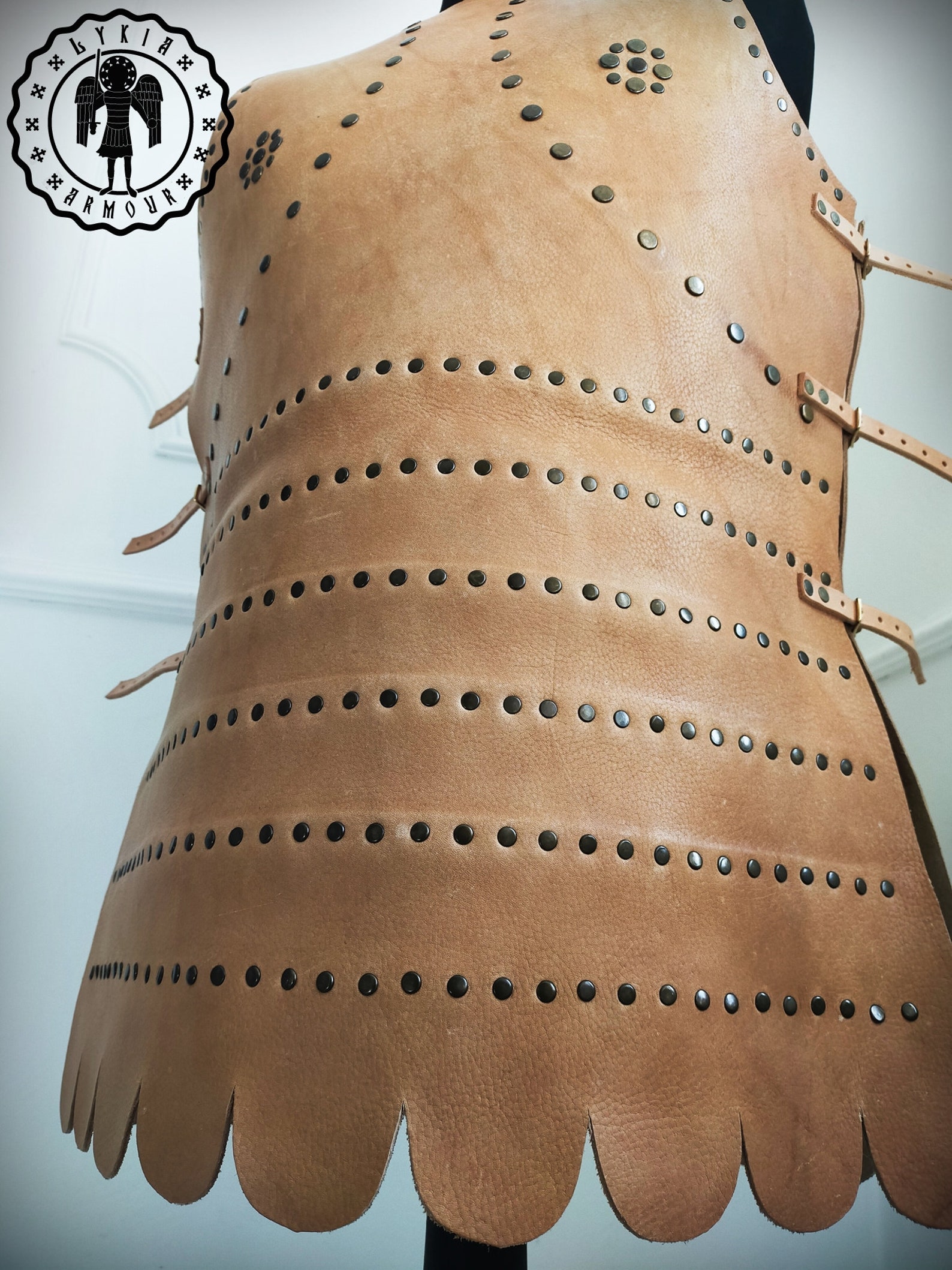 Fake Brigandine for Larp/cosplay/prop. Natural Vegetable Leather Armor ...