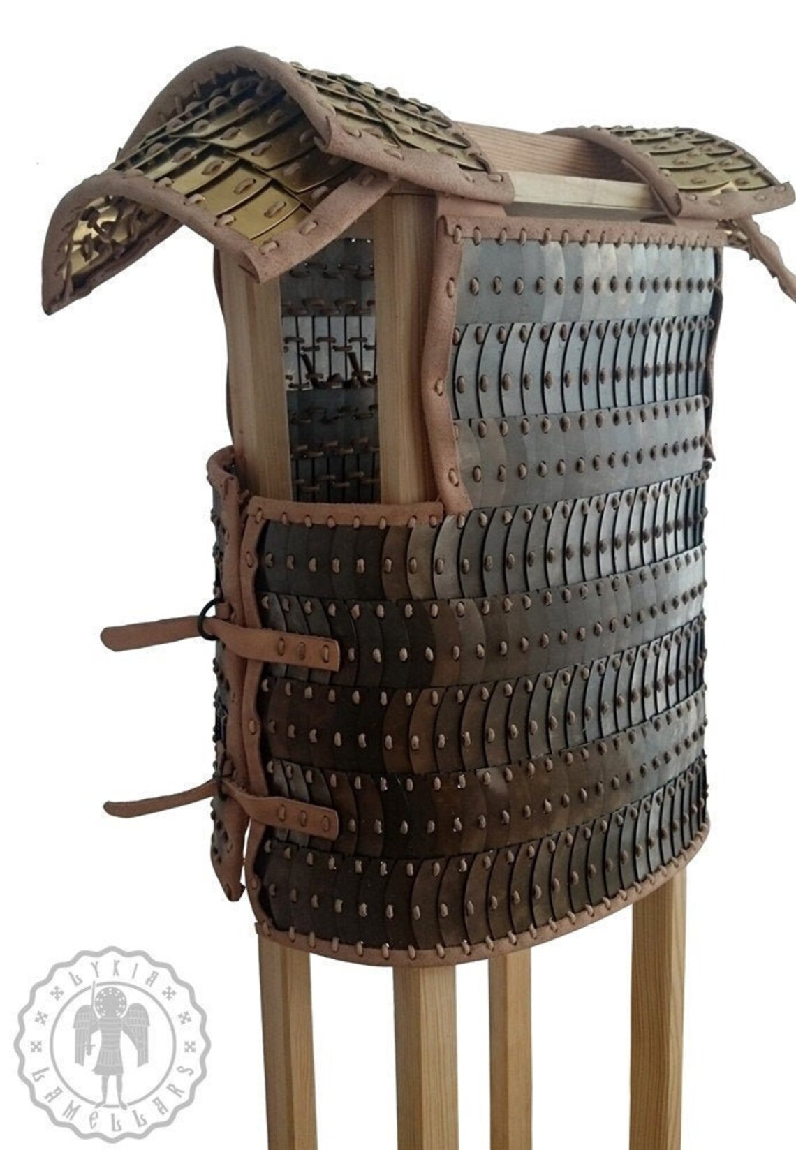 Lamellar armor D steel and brass | Etsy