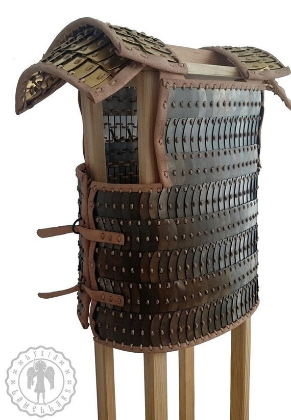 Lamellar armor D steel and brass | Etsy