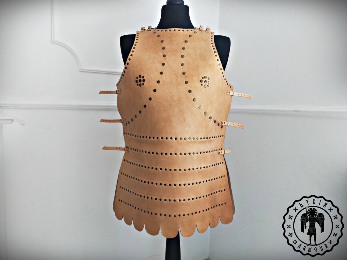 Fake Brigandine for Larp/cosplay/prop. Natural Vegetable Leather Armor ...