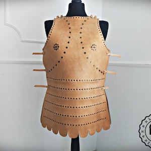Fake Brigandine for Larp/cosplay/prop. Natural Vegetable Leather Armor ...