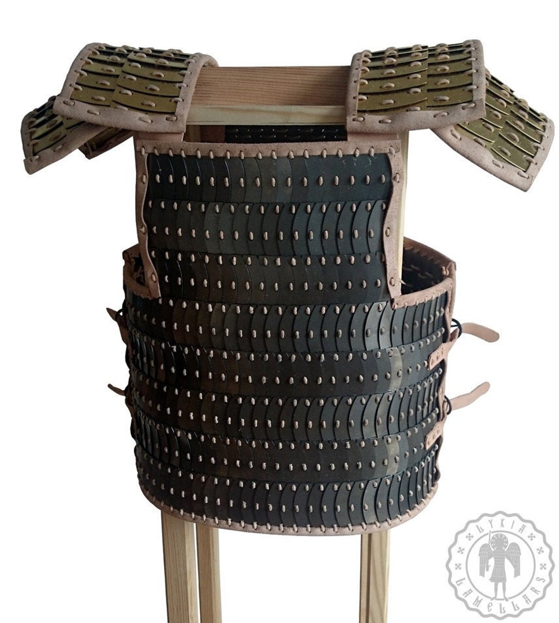 Lamellar armor D steel and brass | Etsy