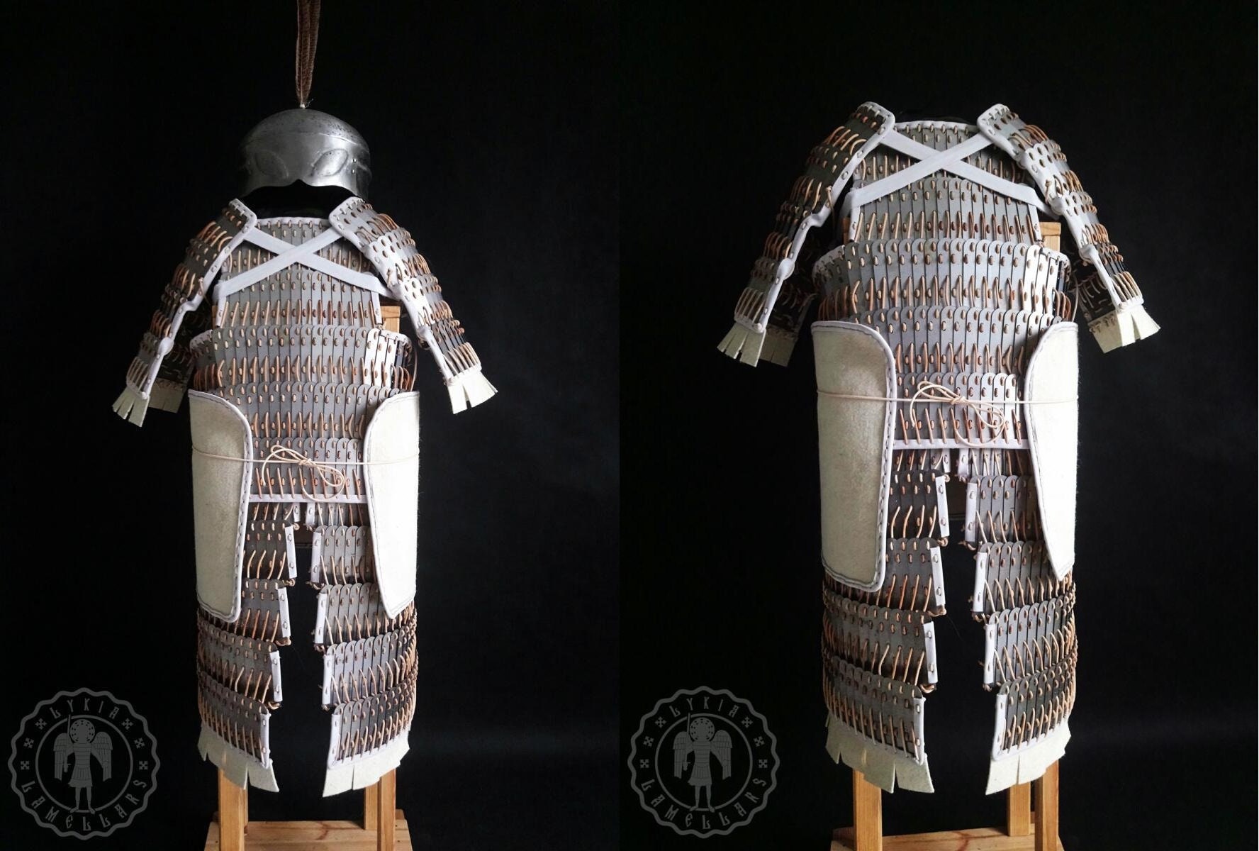 Full Set. Mongol/ Jurchen Lamellar Helmet Face Protection - Etsy