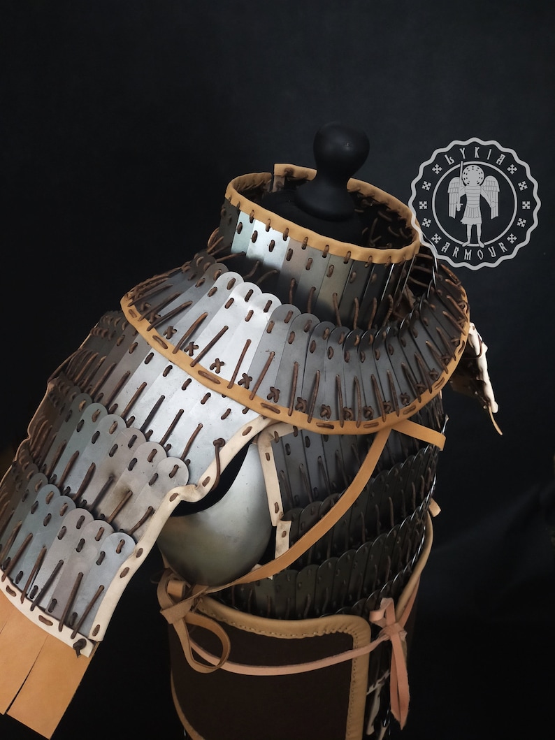 Full Set. Mongol/ Jurchen Lamellar + Helmet + Face Protection ...