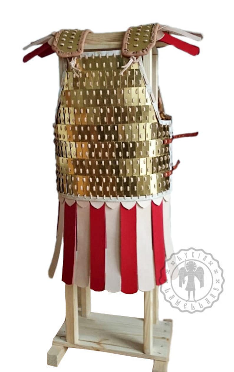 Brass Lamellar Armor With Pteruges ROMAN - Etsy UK