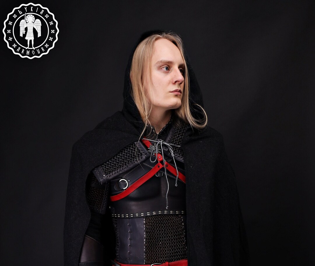 Set Cloak + Hood. Witcher, Geralt of Rivia. Cosplay. Larp. Assassin. - Etsy