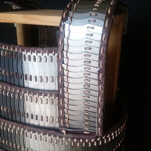 Steel Lamellar Armour. Niederstotzingen Armor. Grave 12a. Frankish ...