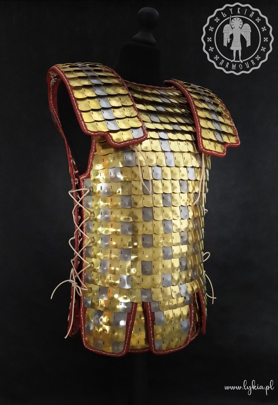 Roman Scale Armor. Brass and Steel Scales Copper Wire. Second - Etsy