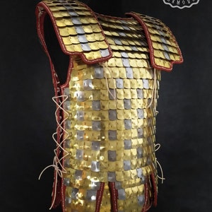 Roman Scale Armor. Brass and Steel Scales, Copper Wire. Second Version ...