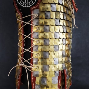 Roman Scale Armor. Brass and Steel Scales, Copper Wire. Second Version ...
