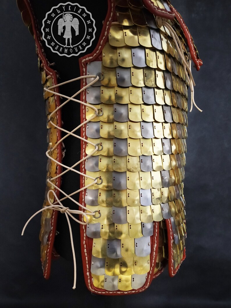 Roman Scale Armor. Brass and Steel Scales, Copper Wire. Second Version ...