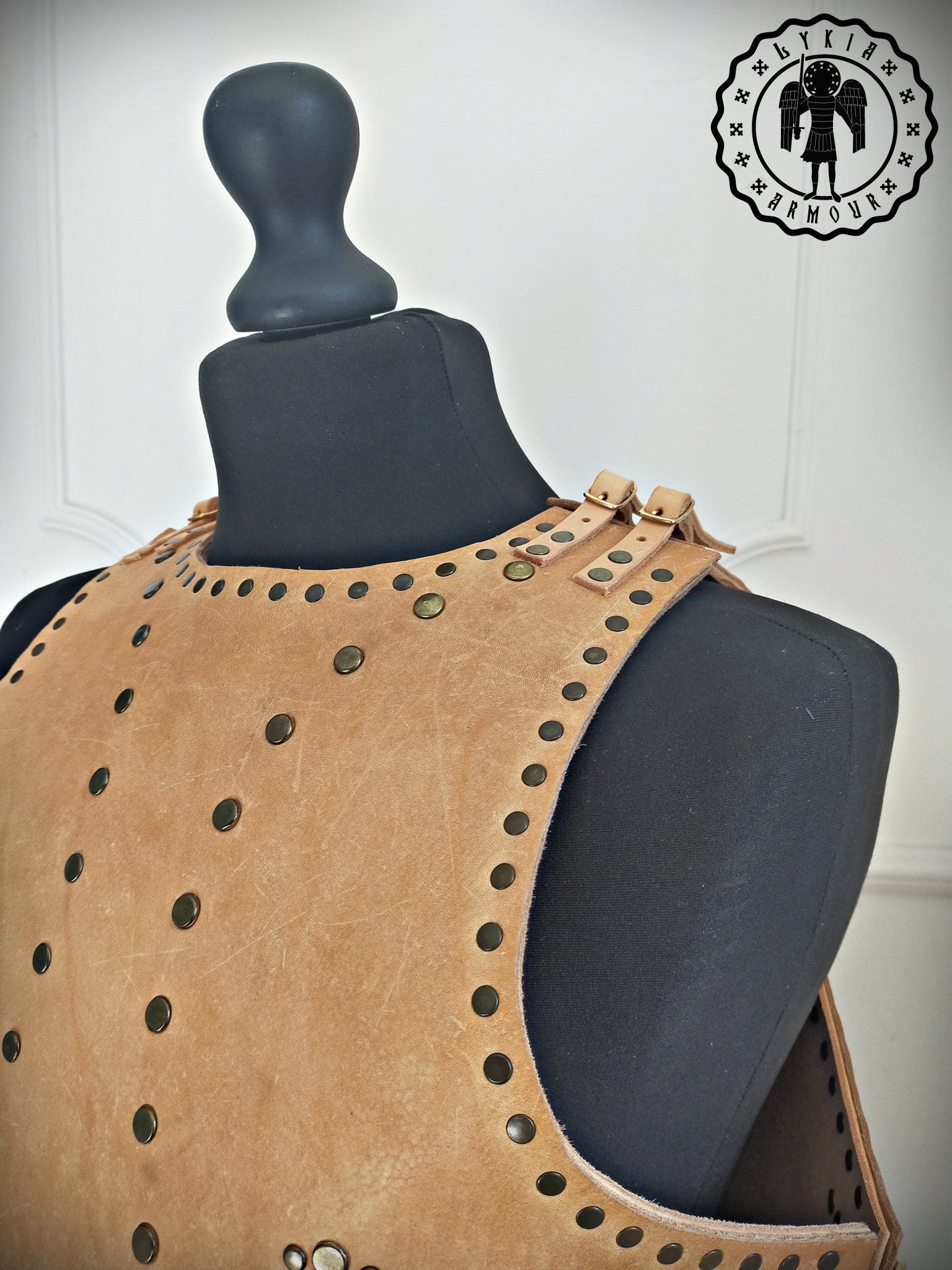 Fake Brigandine for Larp/cosplay/prop. Natural Vegetable Leather Armor ...