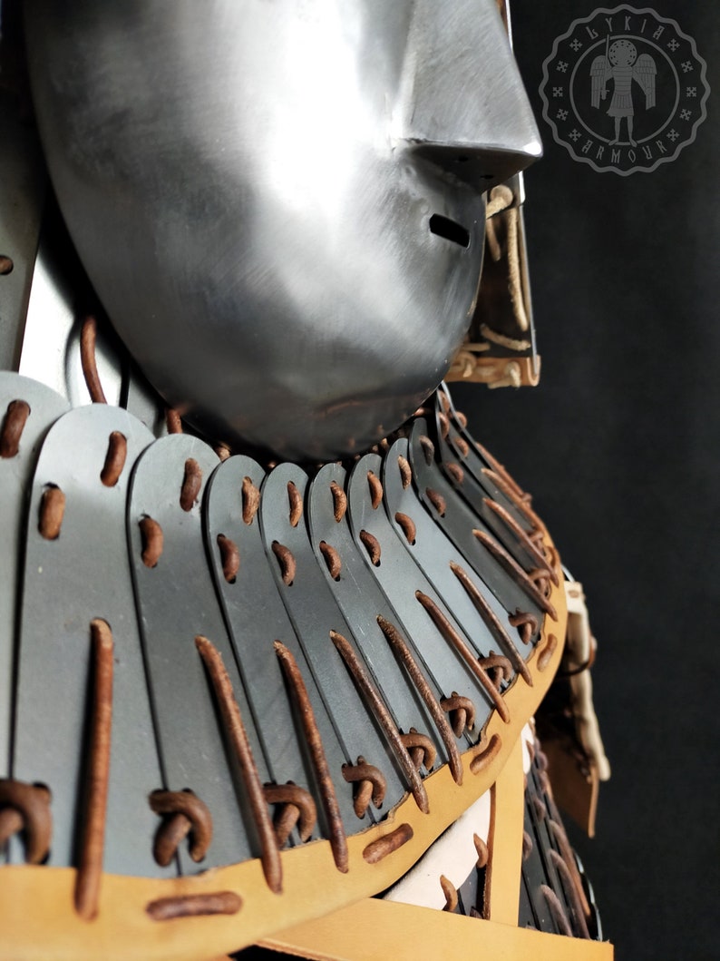 Full Set. Mongol/ Jurchen Lamellar + Helmet + Face Protection ...