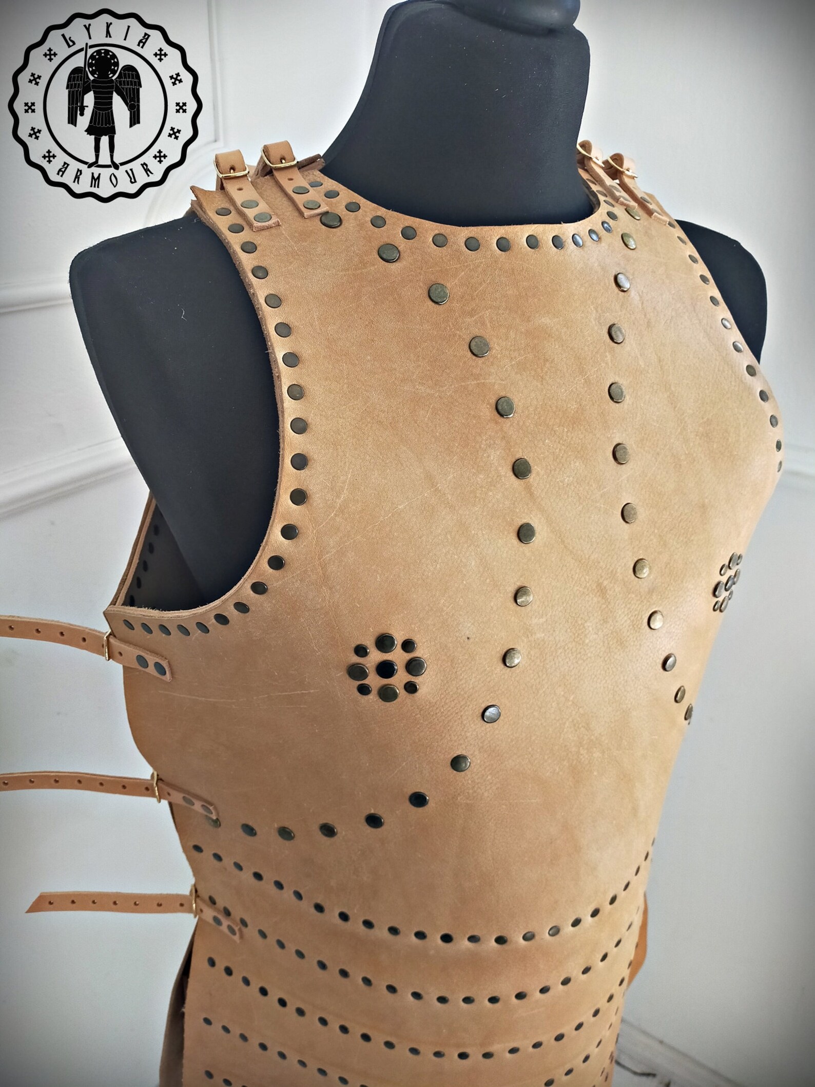 Fake Brigandine for Larp/cosplay/prop. Natural Vegetable Leather Armor ...