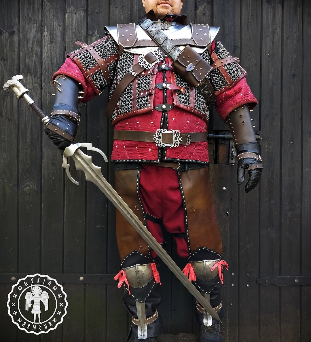 Grandmaster Legendary Wolven Armor Set the Witcher Wild - Etsy India