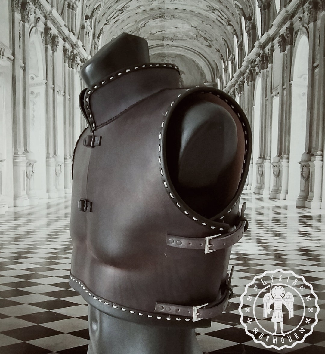 Witcher Cuirass. Breastplate. Hand Made - Hand Sewn. Natural Vegetable Tanned Leather. Witcher 3 ...